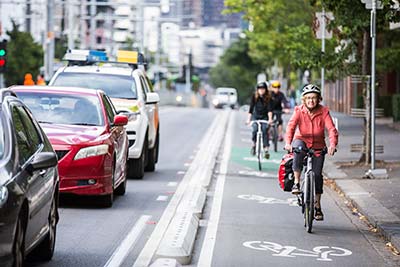 Kerbside protected bike lanes on Grattan Street, works update | Carlton ...
